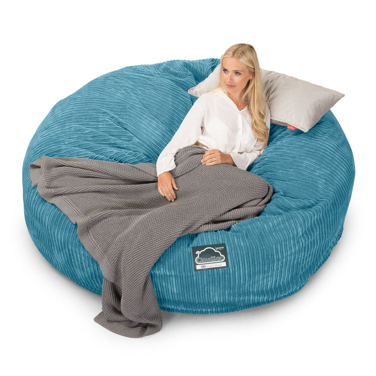 Lounge Pug LoungeSack 3000 XXL, A King Sized Memory Foam Bean Bag Sofa ...